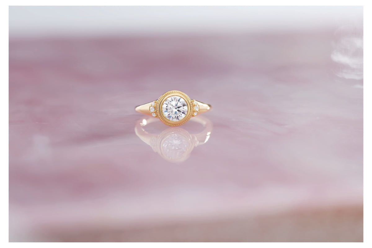 What is a Half Bezel Set Engagement Ring? Discover the Modern Elegance ...