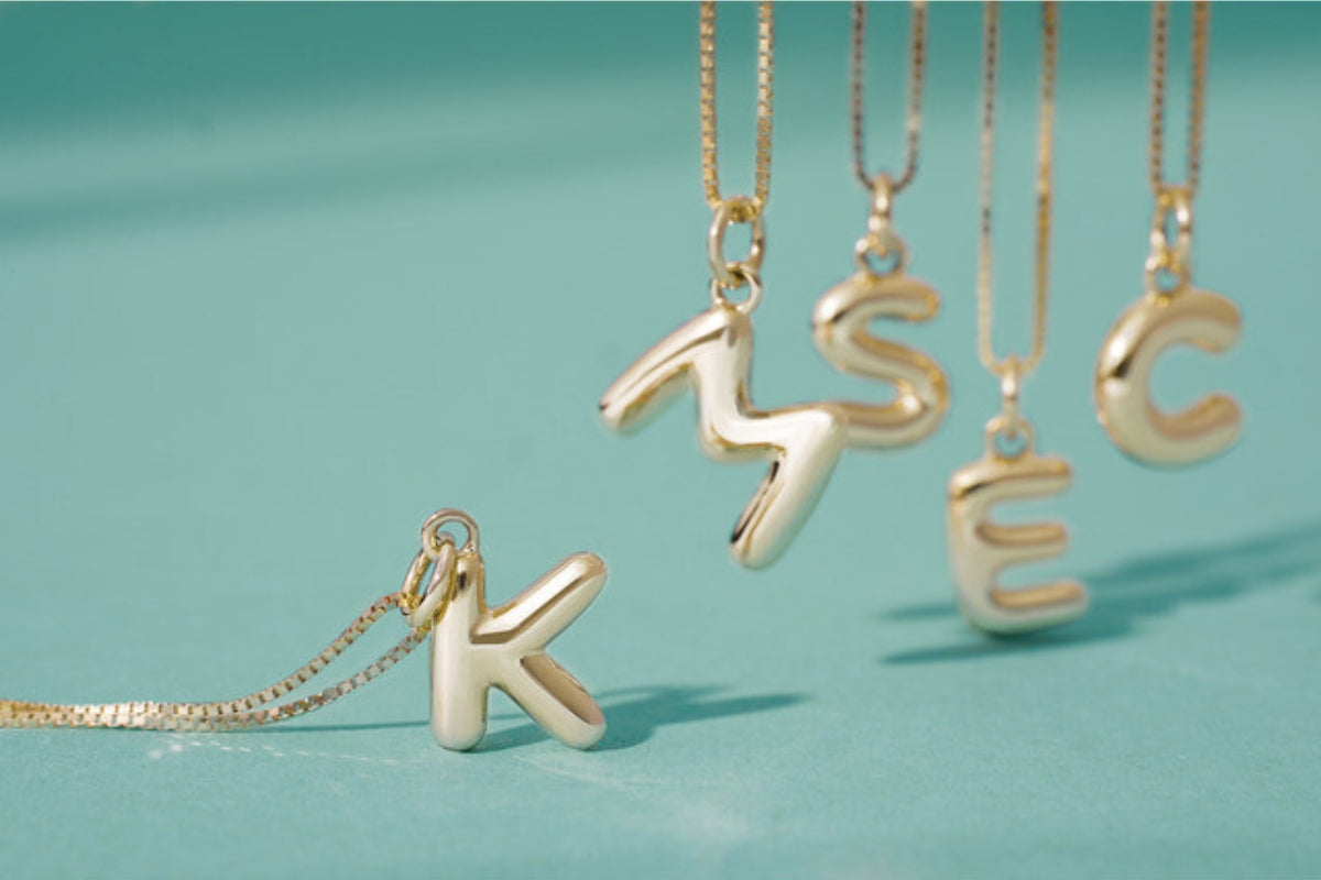 Gold Alphabet Necklaces at Soha Diamond Co. in Madison, Wisconsin ...