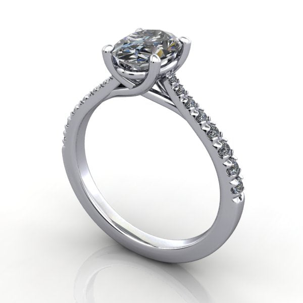 Cathedral setting wedding band 60 photos - Astyledwedding.com