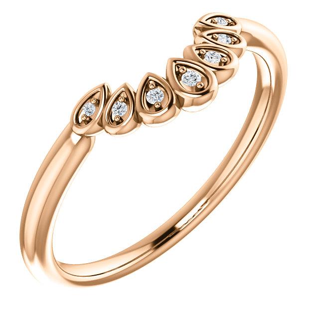 Teardrop Diamond Contour Band - Soha Diamond Co.™