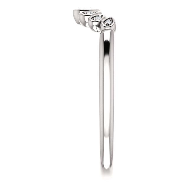 Teardrop Diamond Contour Band - Soha Diamond Co.™