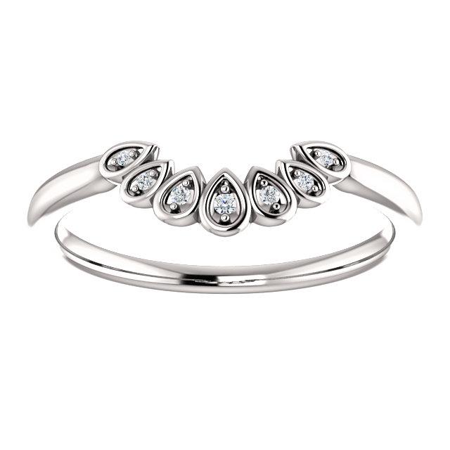 Teardrop Diamond Contour Band - Soha Diamond Co.™