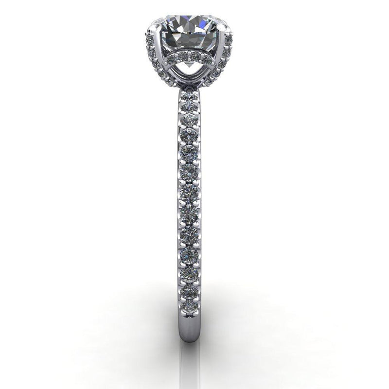 Charlotte Solitaire Engagement Ring (setting only) - Soha Diamond Co.™