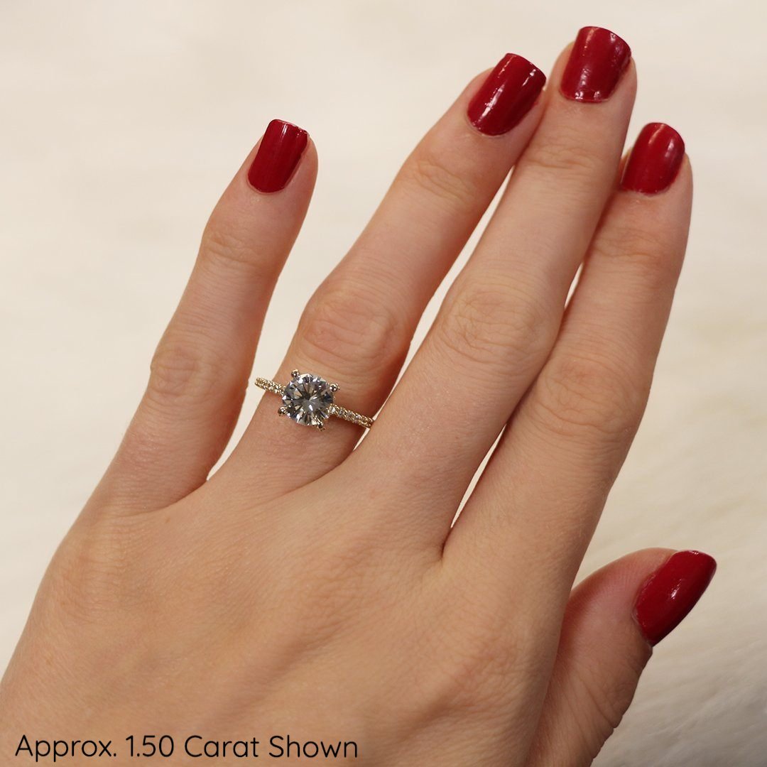 Charlotte Solitaire Engagement Ring (setting only) - Soha Diamond Co.™
