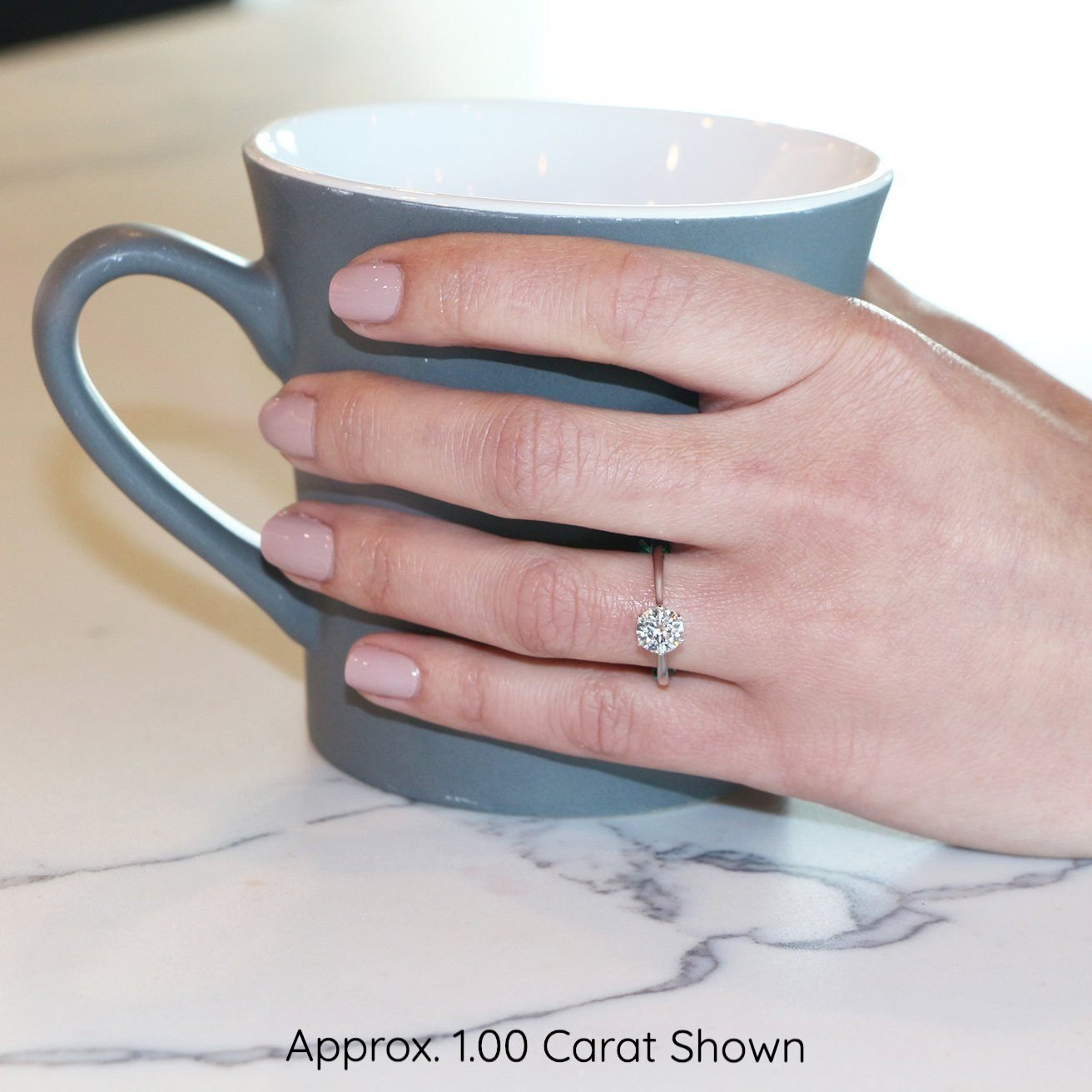 Crown Solitaire Engagement Ring (setting only) - Soha Diamond Co.™