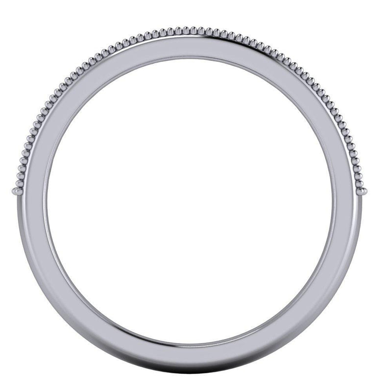 Milgrain Beaded Diamond Wedding Band - Soha Diamond Co.™