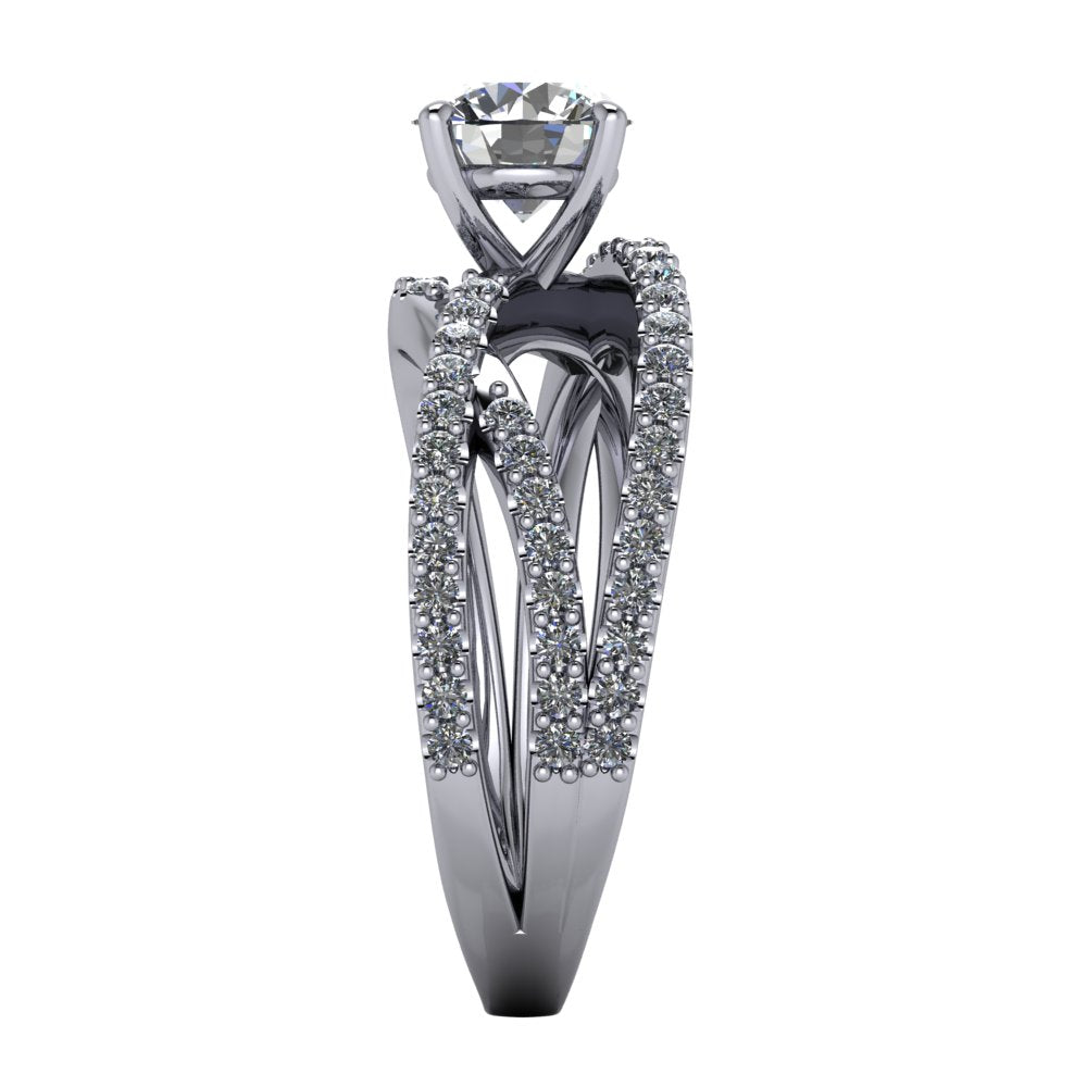 Sydney Multi-Band Solitaire Engagement Ring (setting only) - Soha ...